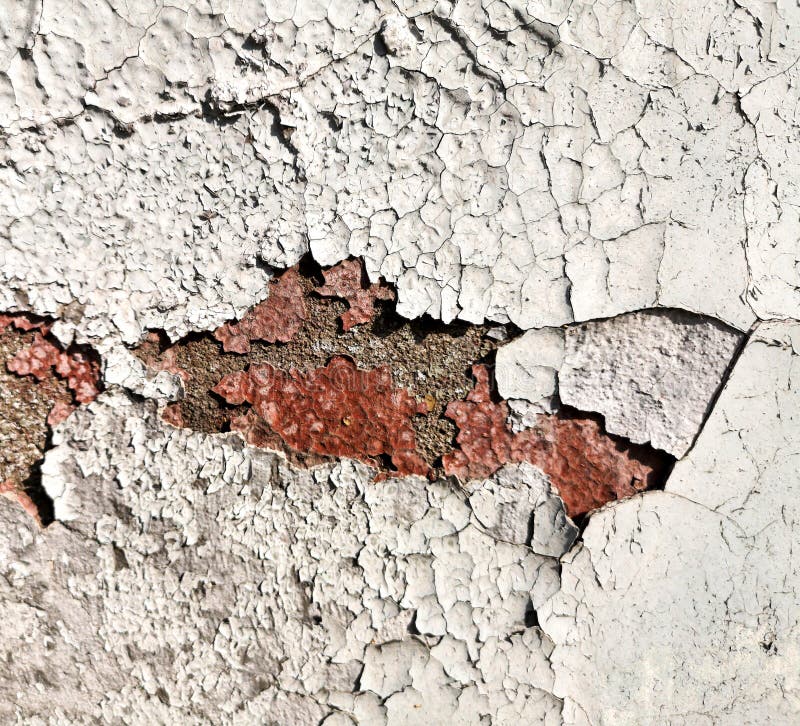 Stucco Cracked on the Wall As Abstract Background Stock Image - Image ...
