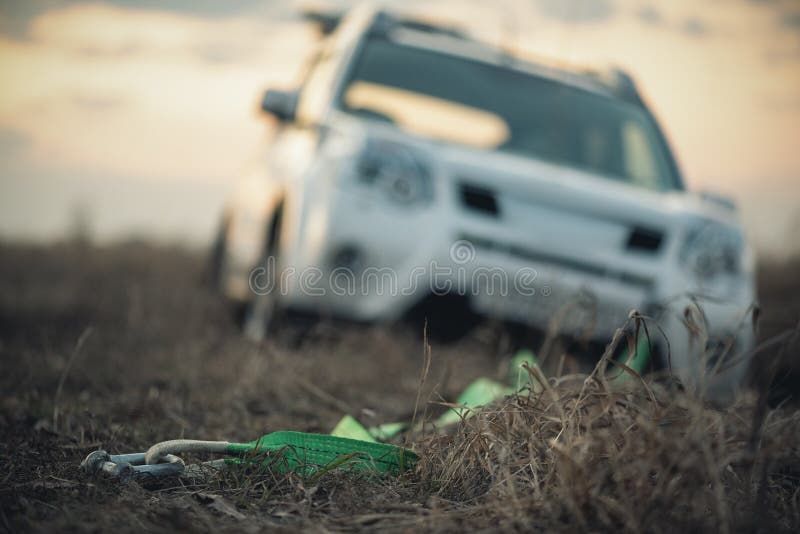 Stuck car stock photo. Image of transport, sludge, hook - 197172832