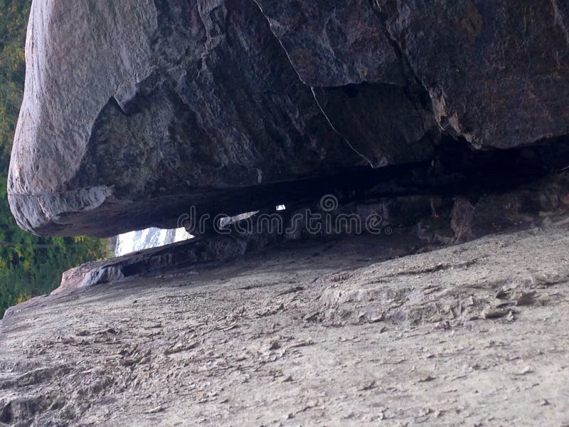 Stuck between a Rock and a Hard Place Stock Photo - Image of stuck ...