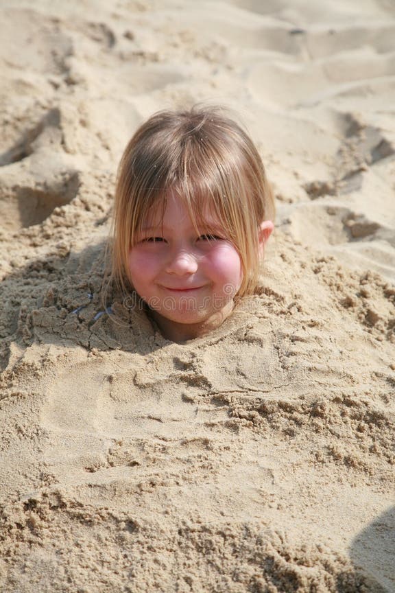 Stuck in the Sand stock photo. Image of sand, blonde, girl - 2630802