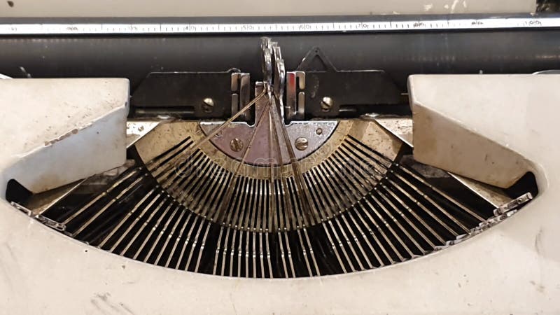 Stuck Typewriter Keys or Stuck Typing Machine Keys Stock Footage ...