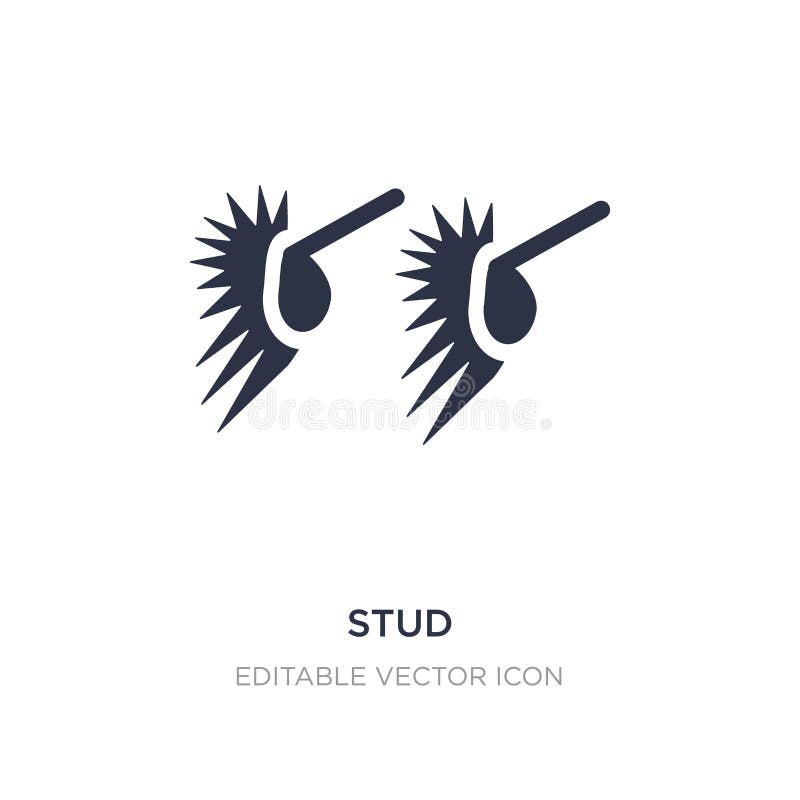 Stud Icon Vector Isolated on White Background, Stud Sign , Sign and ...