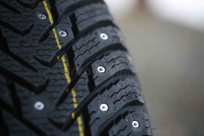 Studded tire stock photo. Image of auto, vehicle, background - 67271720