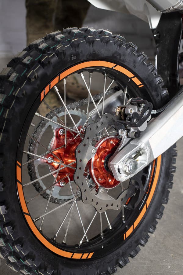 Studded Wheel from a Motorcycle Stock Image - Image of nstudded ...