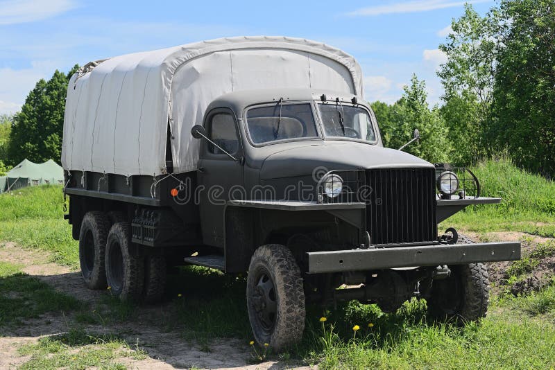 Studebaker US6-62 Soviet Military Vehicle Stock Image - Image of motor ...