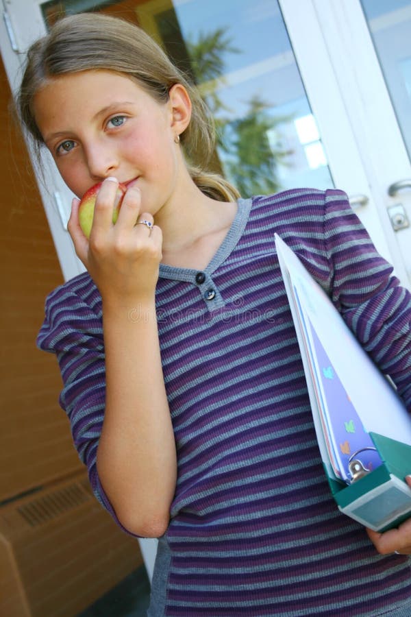 Student stock photo. Image of beauty, apple, healthy - 10602572