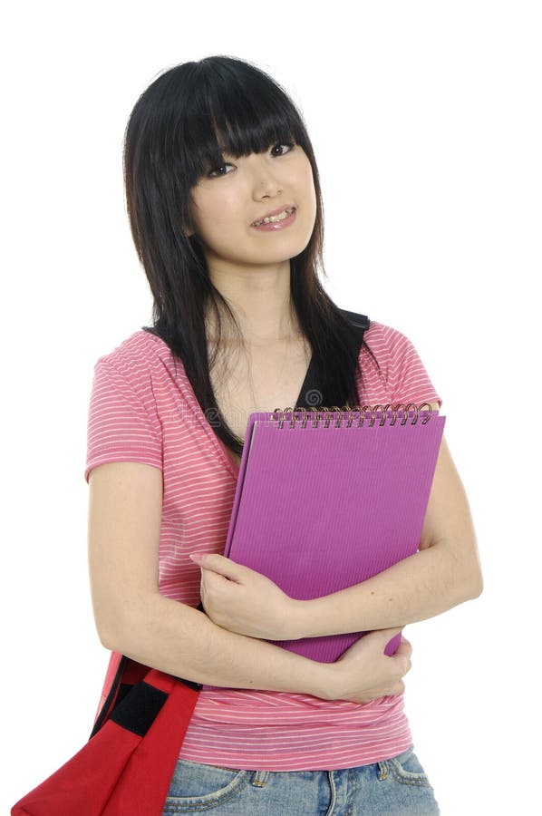 Asian teens stock image. Image of university, pretty, thin - 7539125