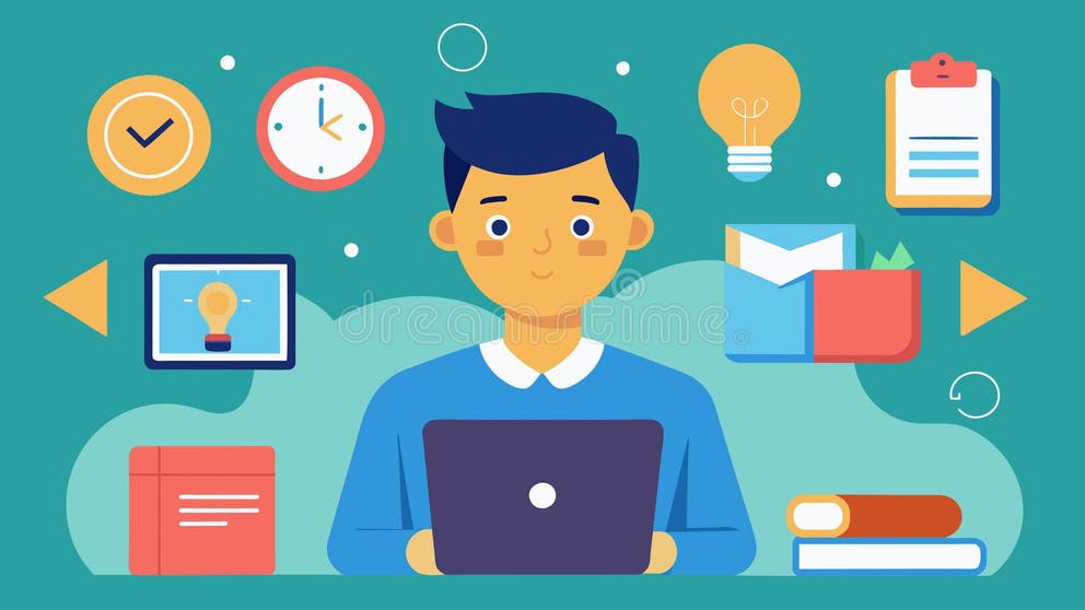 A Student with ADHD Using a Specialized Learning Device Which Includes ...