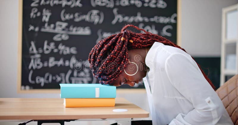 Student after Algebra Math Test Stock Photo - Image of student, tired ...
