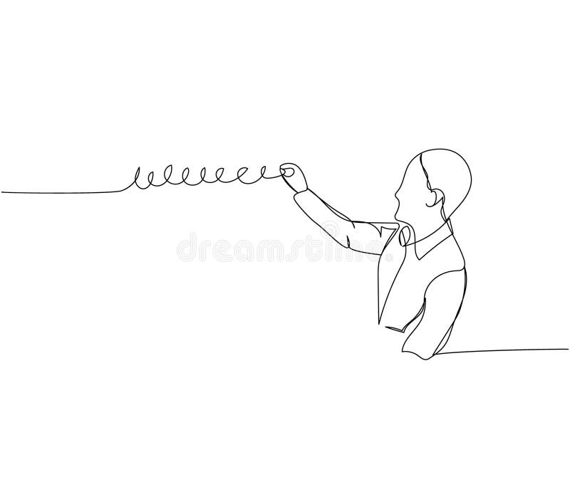Student Writing Line Drawing Stock Illustrations – 7,017 Student ...