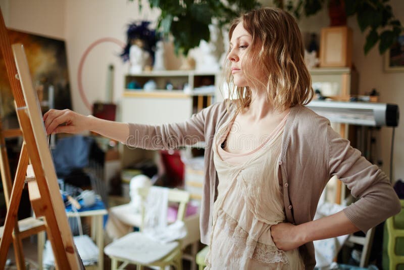 Student of arts stock image. Image of people, artist - 72340799