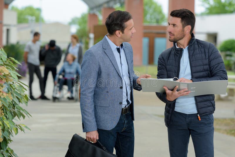Student Asking Professor about Concern Stock Photo - Image of expert ...