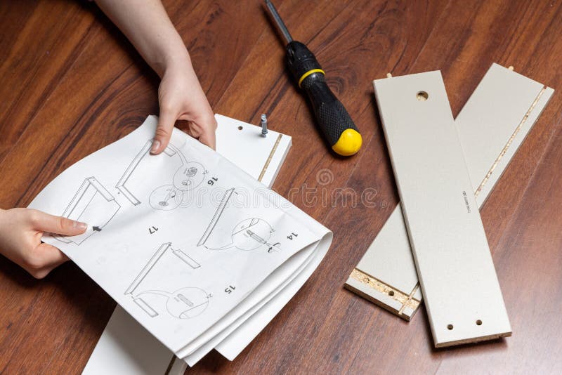 Student Assembling Furniture Stock Image - Image of house, equipment ...