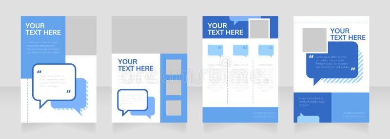 Student Assistance Blank Brochure Layout Design. Project Info. Vertical ...