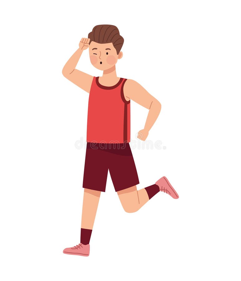 Student Athlete Boy Running Stock Vector - Illustration of competition ...