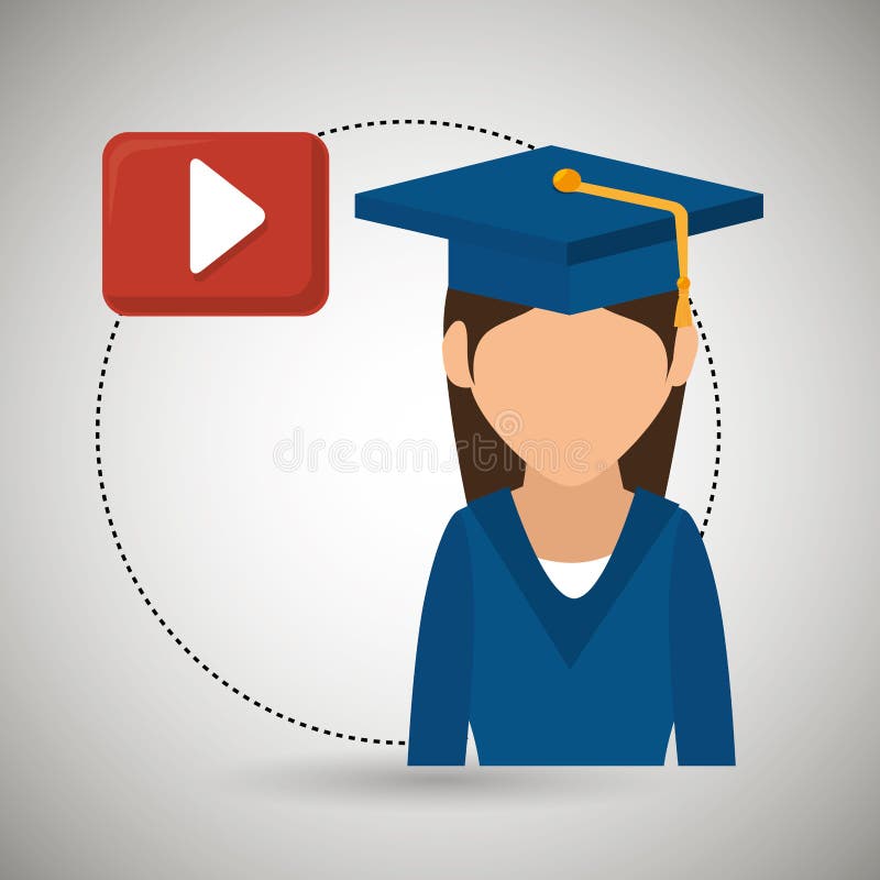 Student avatar design stock illustration. Illustration of studying ...