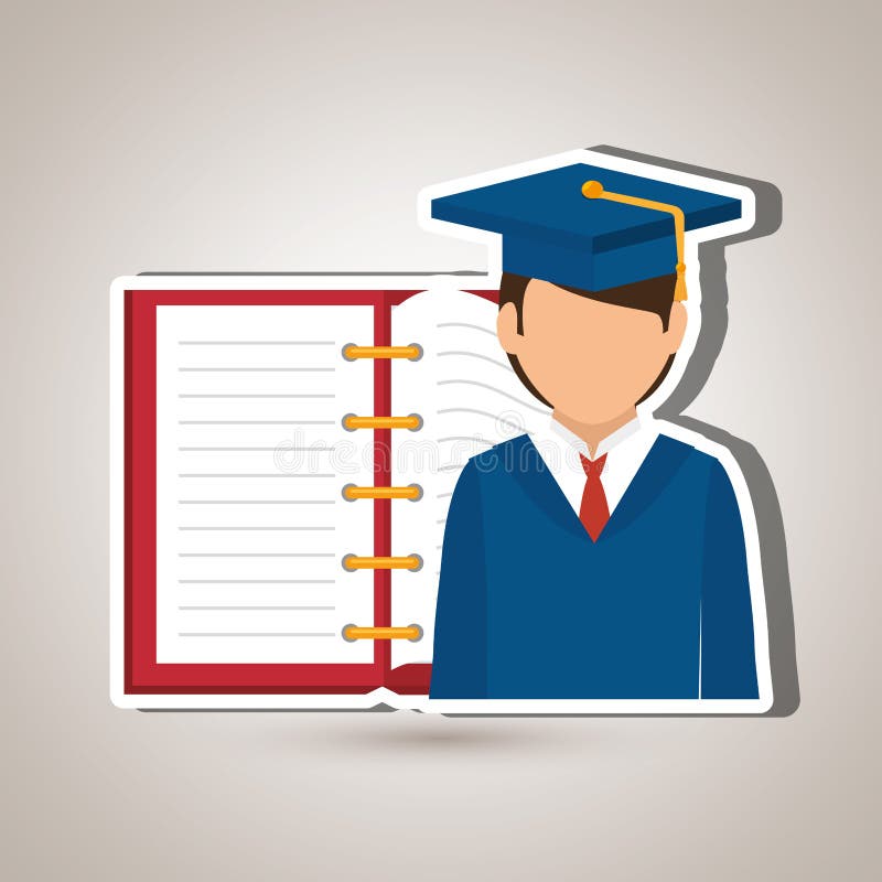 Student avatar design stock illustration. Illustration of success ...