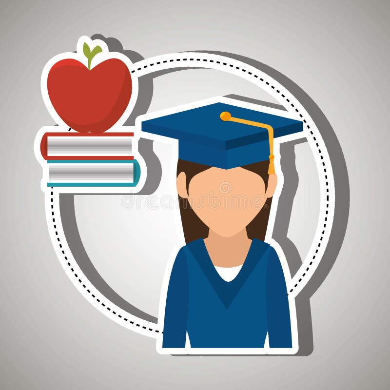 Student avatar design stock illustration. Illustration of student ...