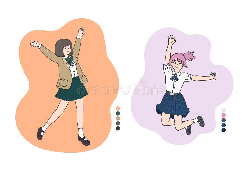 Girl Raise Hand School Stock Illustrations – 297 Girl Raise Hand School ...