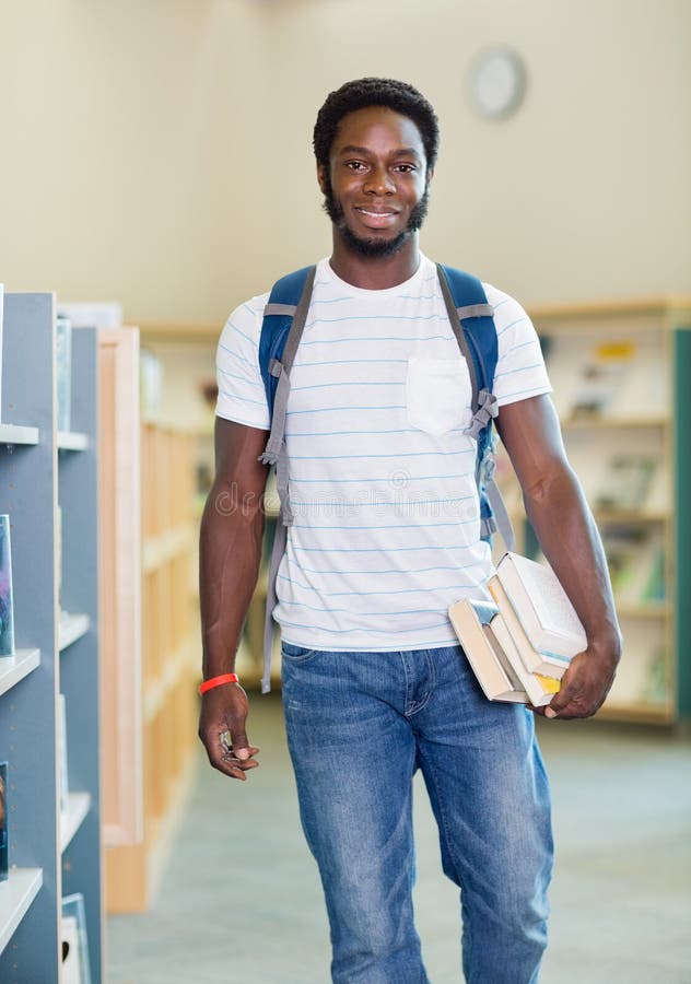 Student with Backpack and Books in Bookstore Stock Photo - Image of ...