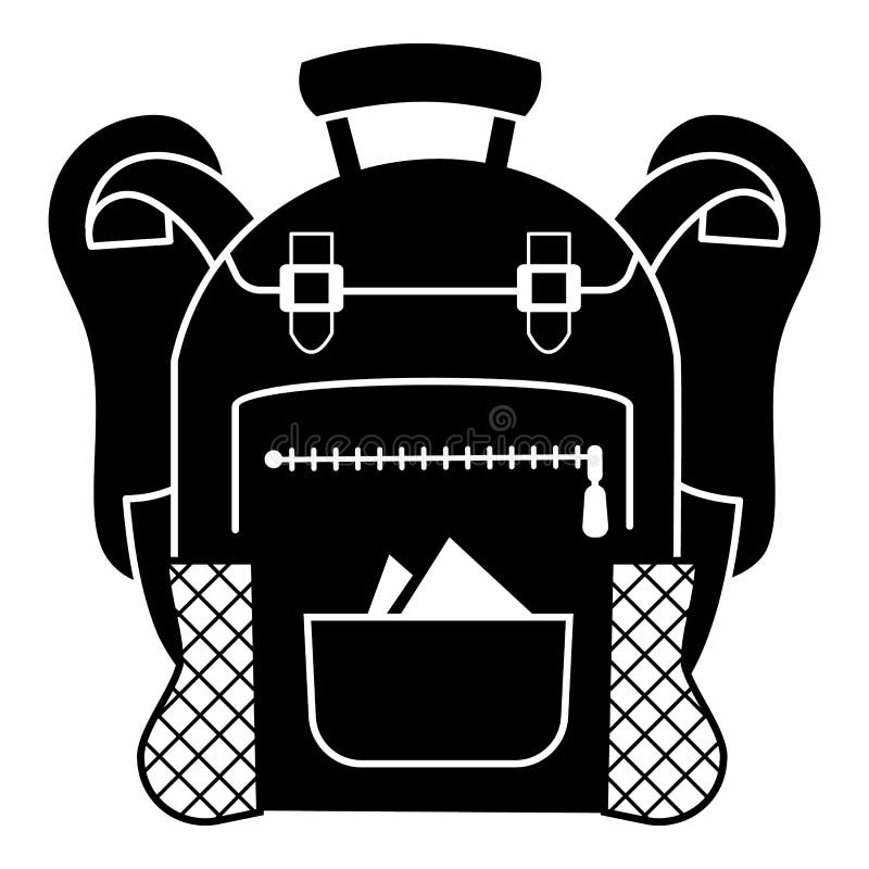 Student Backpack Icon, Isometric Style Stock Vector - Illustration of ...