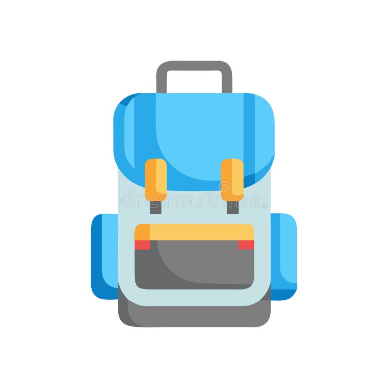 Student Backpack Icon stock vector. Illustration of backpack - 351932299