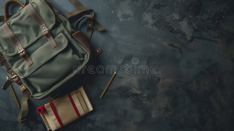 Student Backpack with Supplies Spilling Out Stock Illustration ...