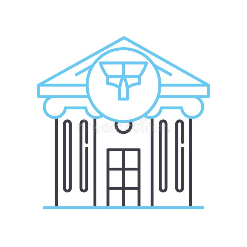 Student Banking Line Icon, Outline Symbol, Vector Illustration, Concept ... Student Banking Line Icon, Outline Symbol, Vector Illustration, Concept ...