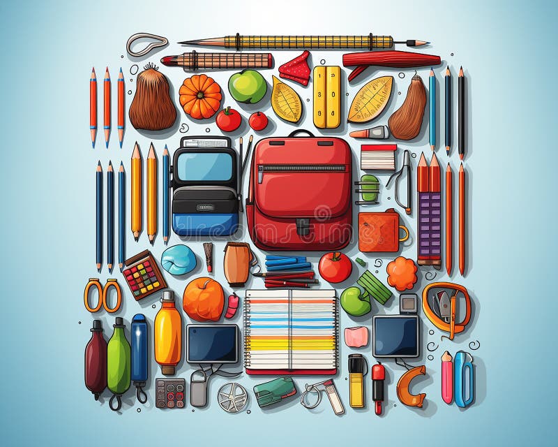 Student Banner in a Modern Style Stock Illustration - Illustration of ...