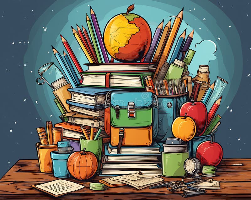 Student Banner in a Modern Style Stock Illustration - Illustration of ...