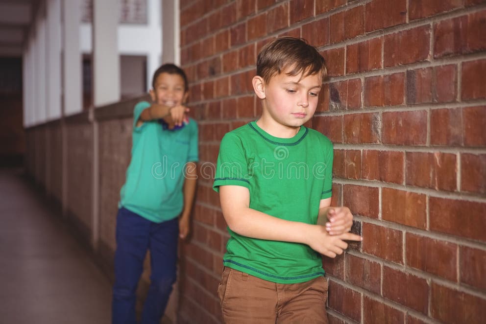 Student Being Bullied by a Fellow Student Stock Photo - Image of cruel ...