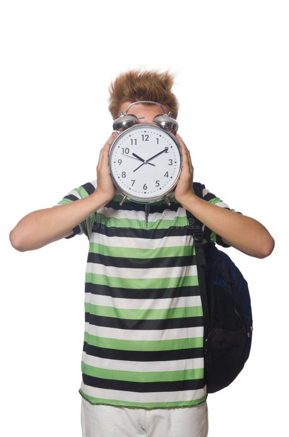 Student being late stock image. Image of delay, smiling - 47555405