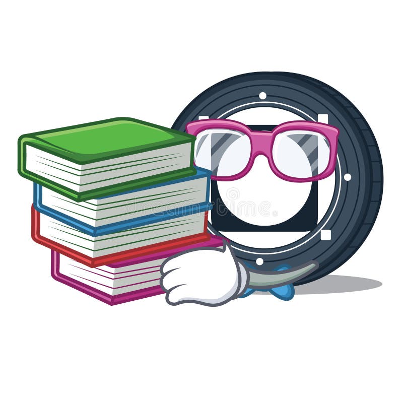 Student with Book Byteball Bytes Coin Mascot Cartoon Editorial Photo ...