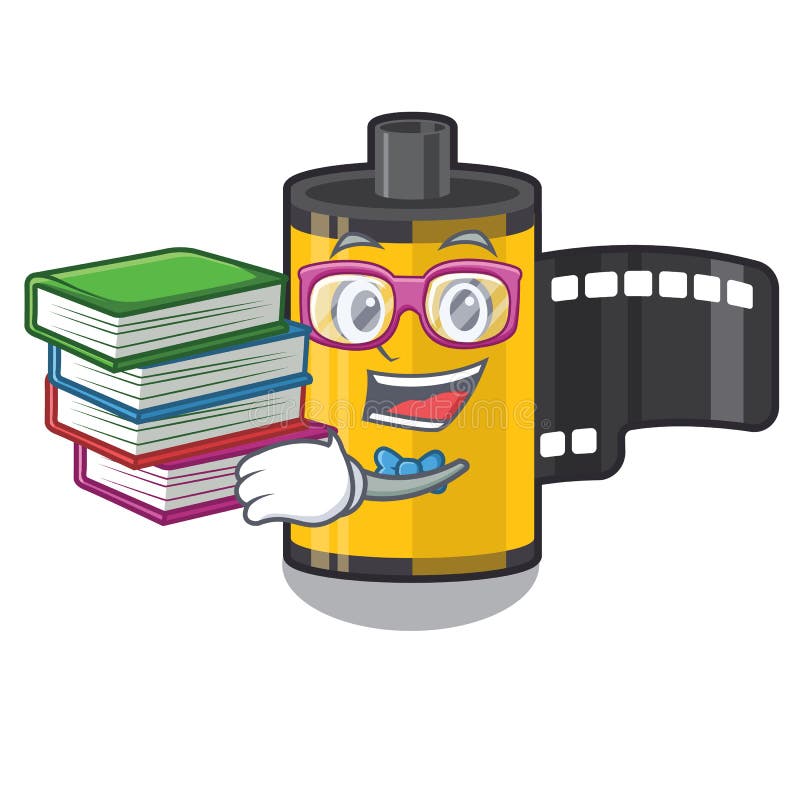 Student with Book Camera Roll in the Cartoon Drawer Stock Vector ...