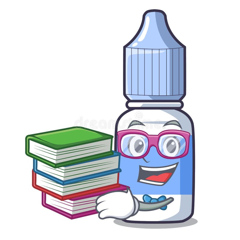 Student Eye Drops Above Mascot Wood Tables Stock Vector - Illustration ...