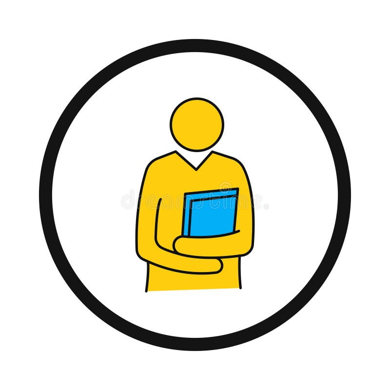 Student, Book, Reading, Man, Student Reading Book Icon Stock Vector ...