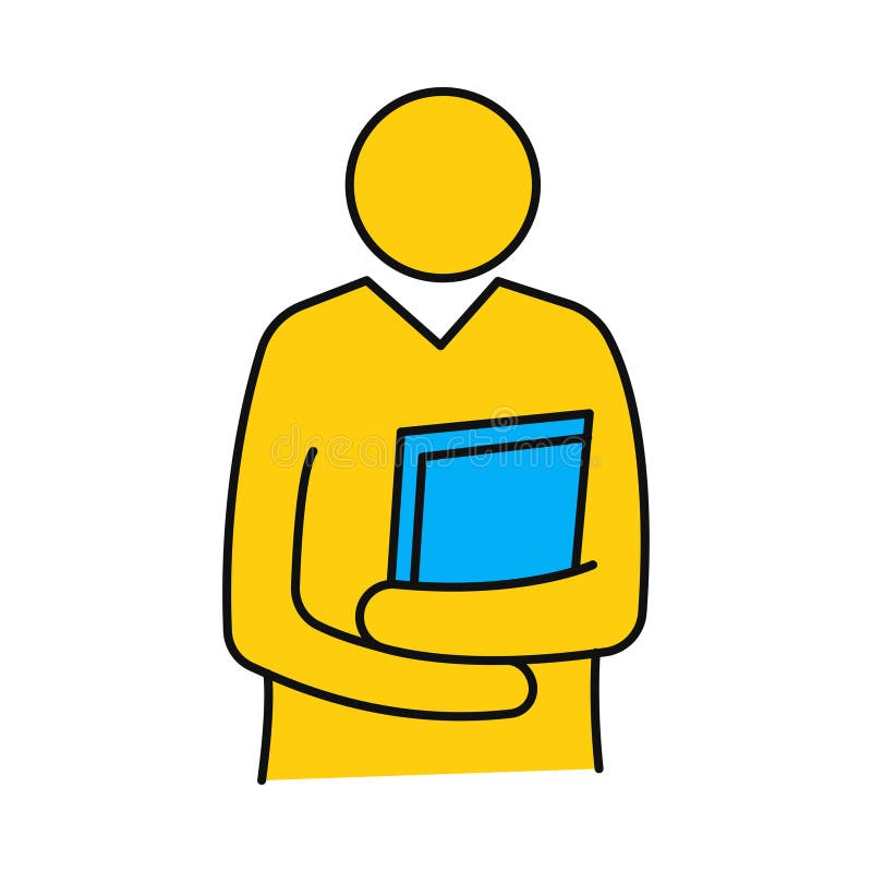 Student, Book, Reading, Man, Student Reading Book Icon Stock Vector ...