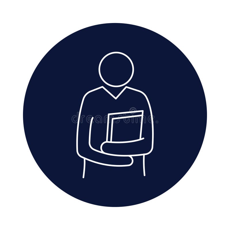 Student, Book, Reading, Man, Student Reading Book Icon Stock Vector ...