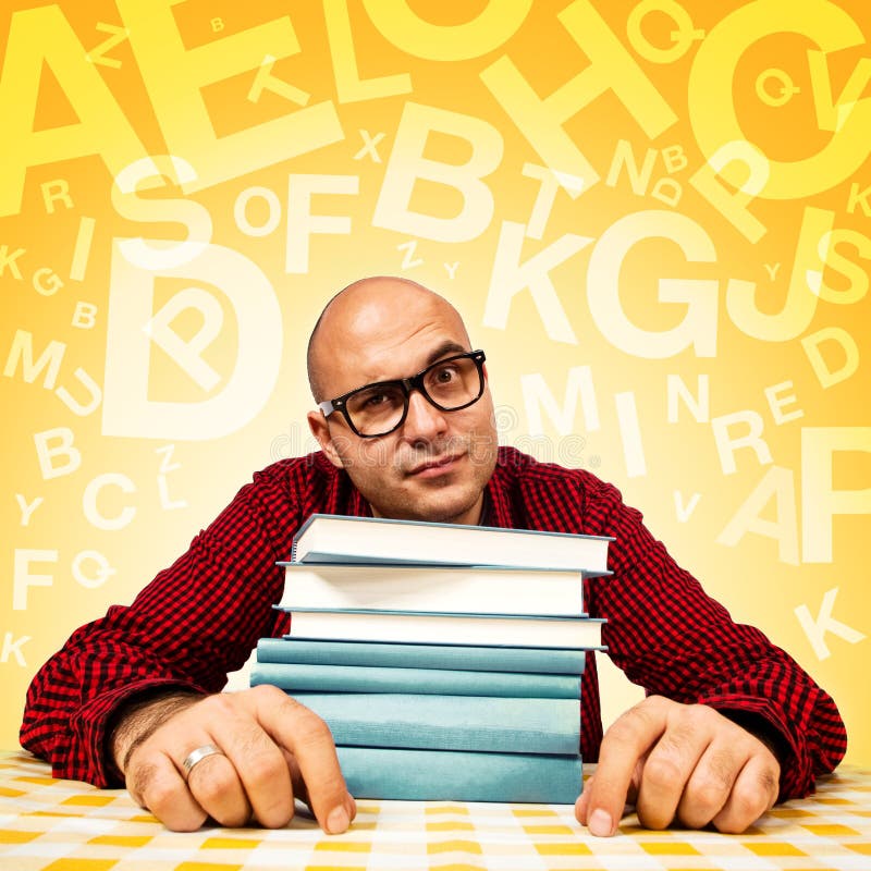 Student with books stock image. Image of education, studying - 28239285