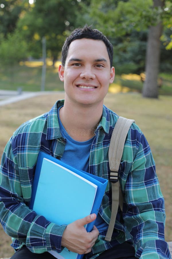 Student with Books and Backpack Stock Photo - Image of education ...
