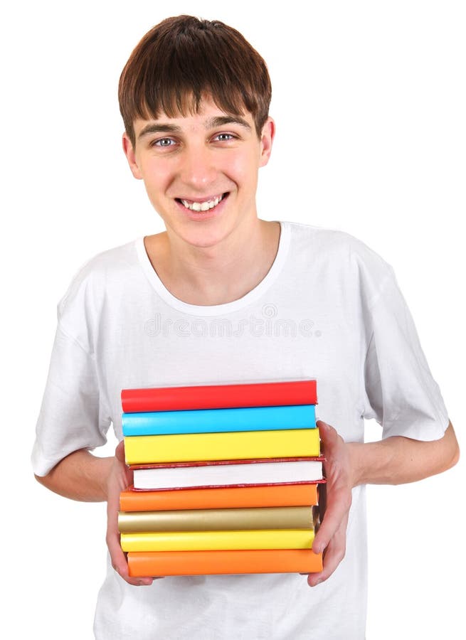 Student with a Books stock image. Image of schoolboy - 35291453