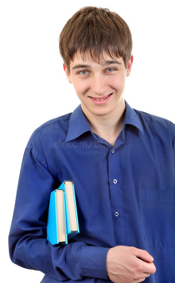 Student with a Books stock photo. Image of teen, hands - 30777570