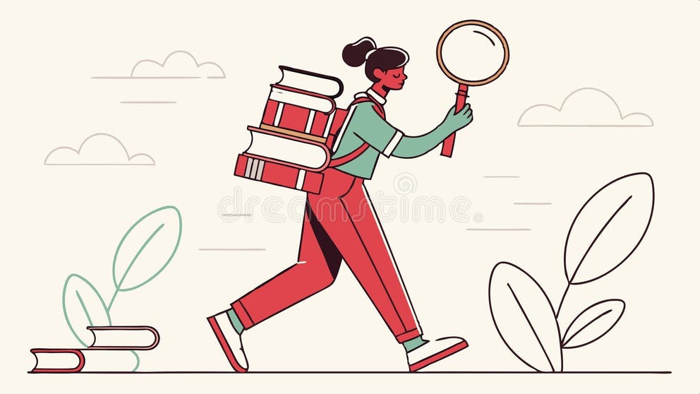 Student Holding Stack Stock Illustrations – 2,029 Student Holding Stack ...