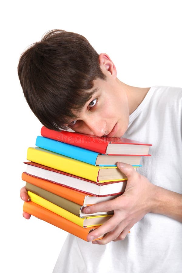 Student with a Books stock image. Image of books, education - 35593697
