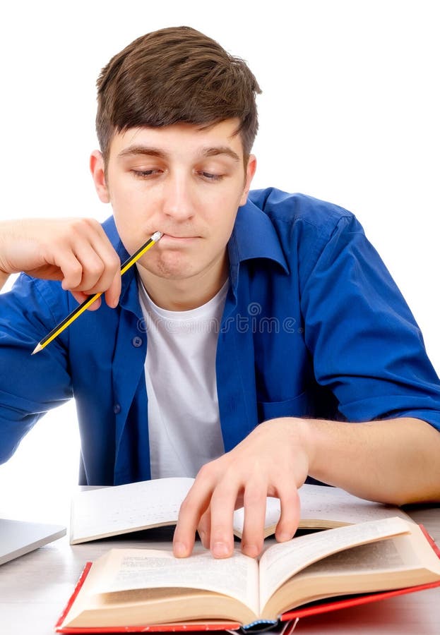 Student with a Books stock photo. Image of unhappy, cute - 320186384