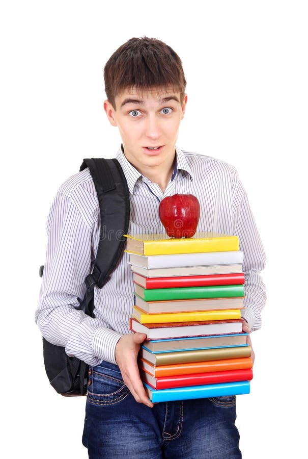 Student with a Books stock image. Image of face, gladden - 41416241