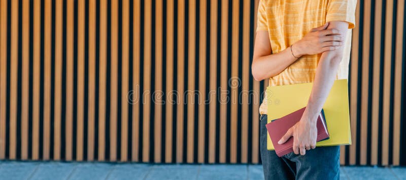 Student with books stock image. Image of books, student - 226598609