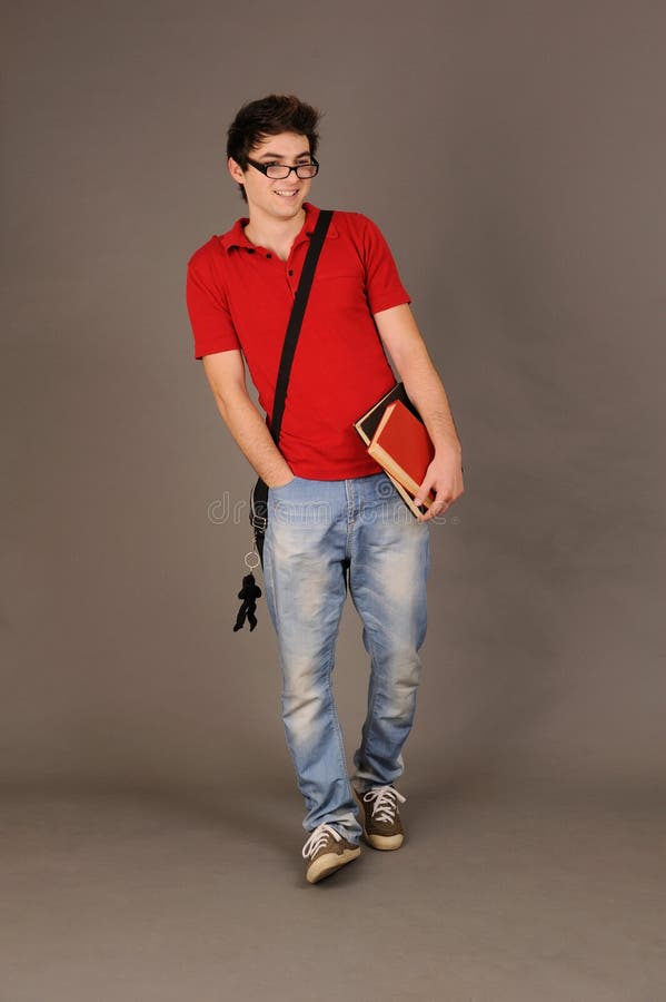 Teenage Boy with Hand Out stock image. Image of fashion - 1956449