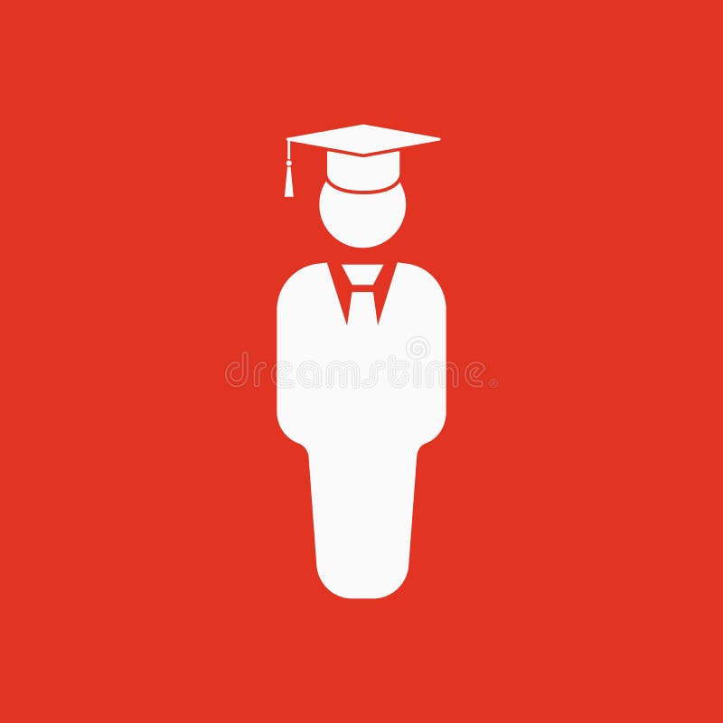 The Student Boy Icon. School and Academy, College, Education Symbol ...