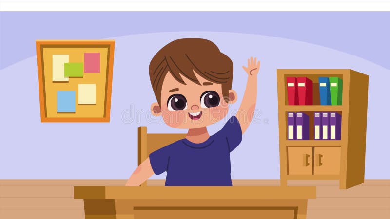 Student Boy Presenting Character Animation Stock Footage - Video of ...